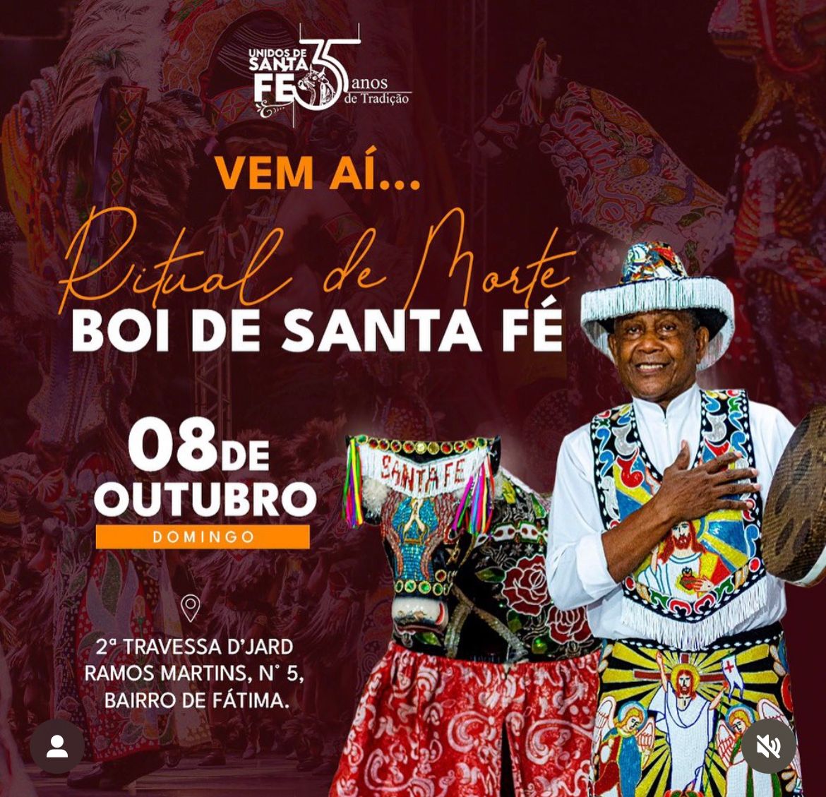 Boi de Santa Fé faz seu ritual de morte - Agência Tambor